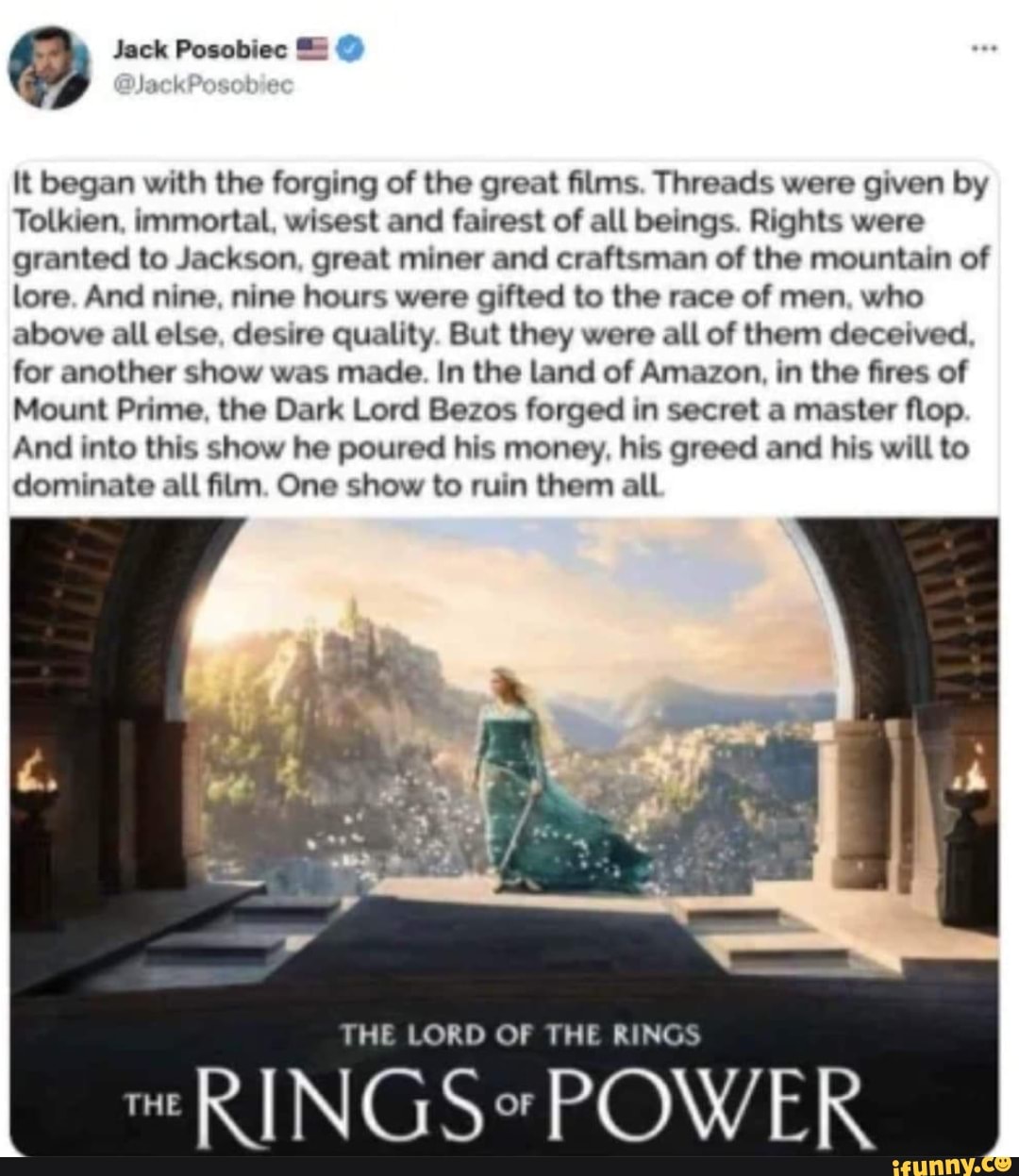 Jack Posobiec @ Jack? It began with the forging of the great films ...
