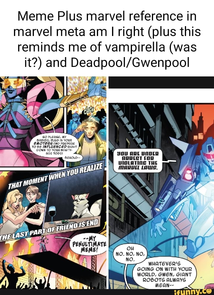 Meme Plus marvel reference in marvel meta am right (plus this reminds ...