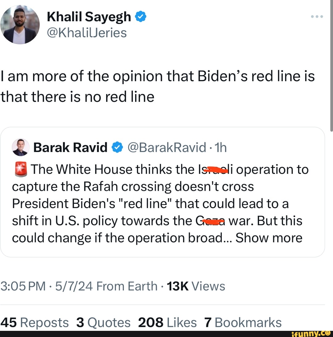 Khalil Sayegh @KhaliUeries lam more of the opinion that Biden's red ...
