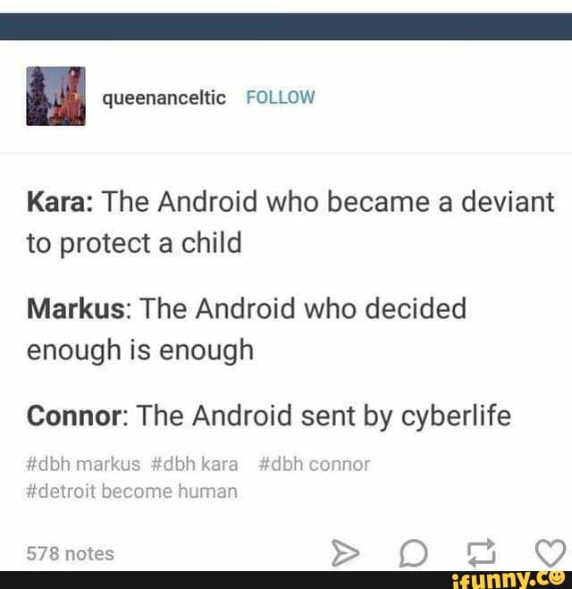 FOLLOW Kara: The Android who became a deviant to protect a child Markus ...