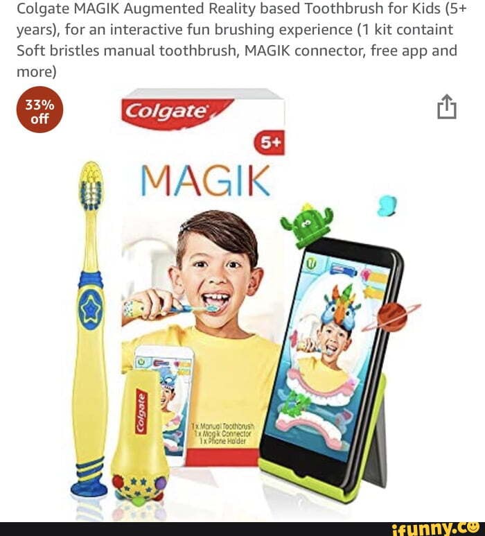 Colgate MAGIK Augmented Reality based Toothbrush for Kids (5+ years ...