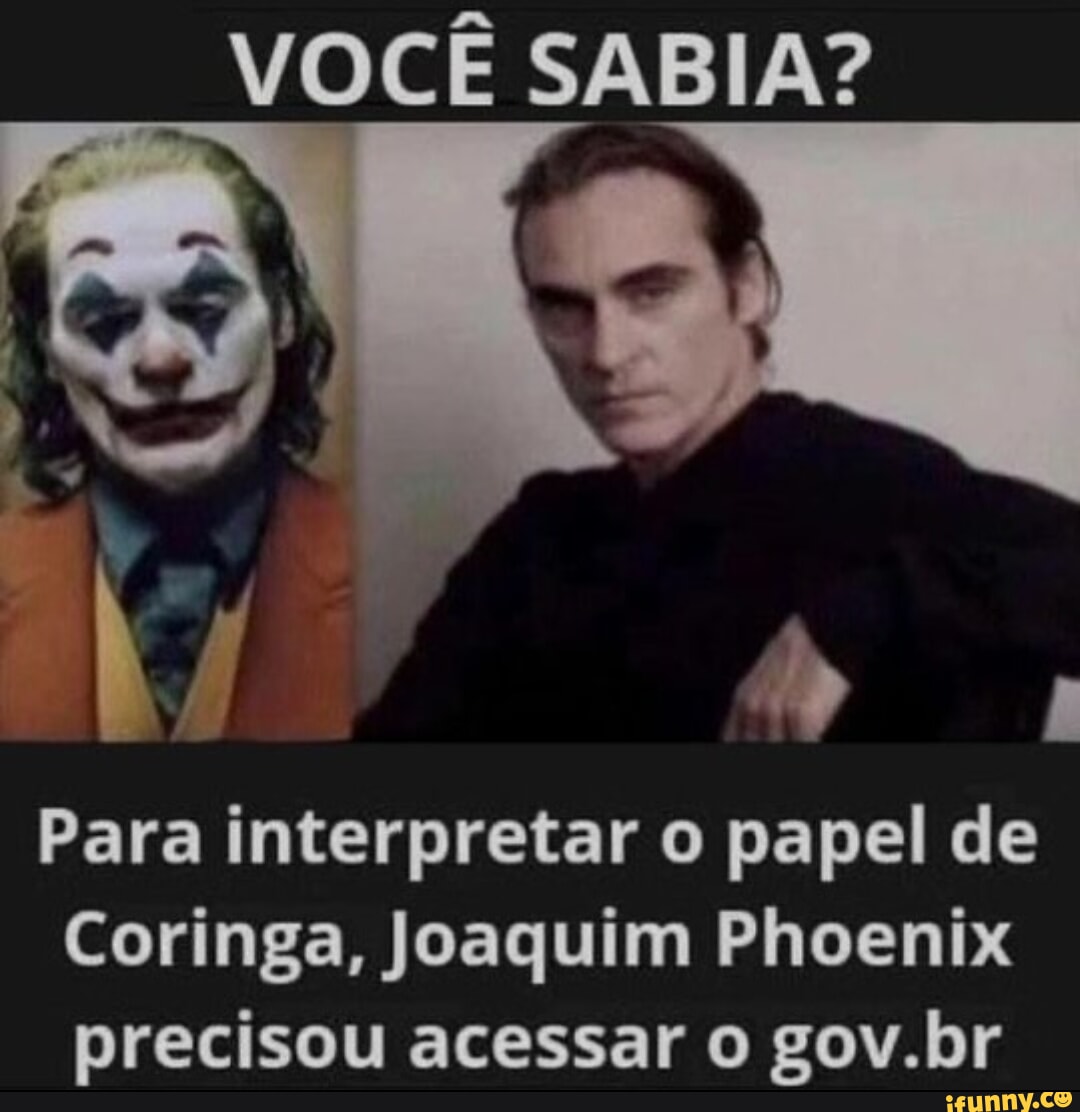 VOCÊ SABIA? NA V a Para interpretar o papel de Coringa, Joaquim Phoenix ...