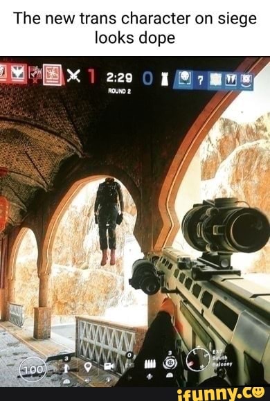 The new trans character on siege looks dope - iFunny Brazil