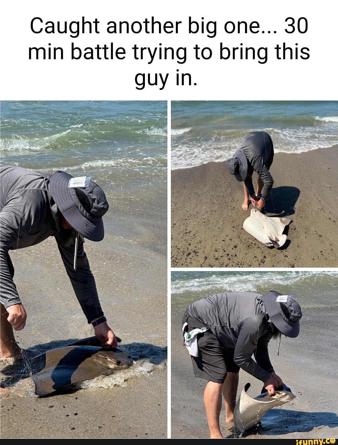 Caught another big one... 30 min battle trying to bring this guy in ...