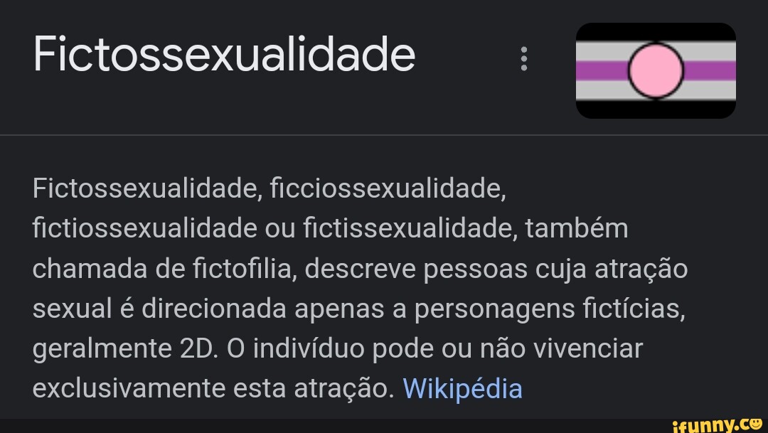 Fictossexualidade Fictossexualidade, ficciossexualidade ...