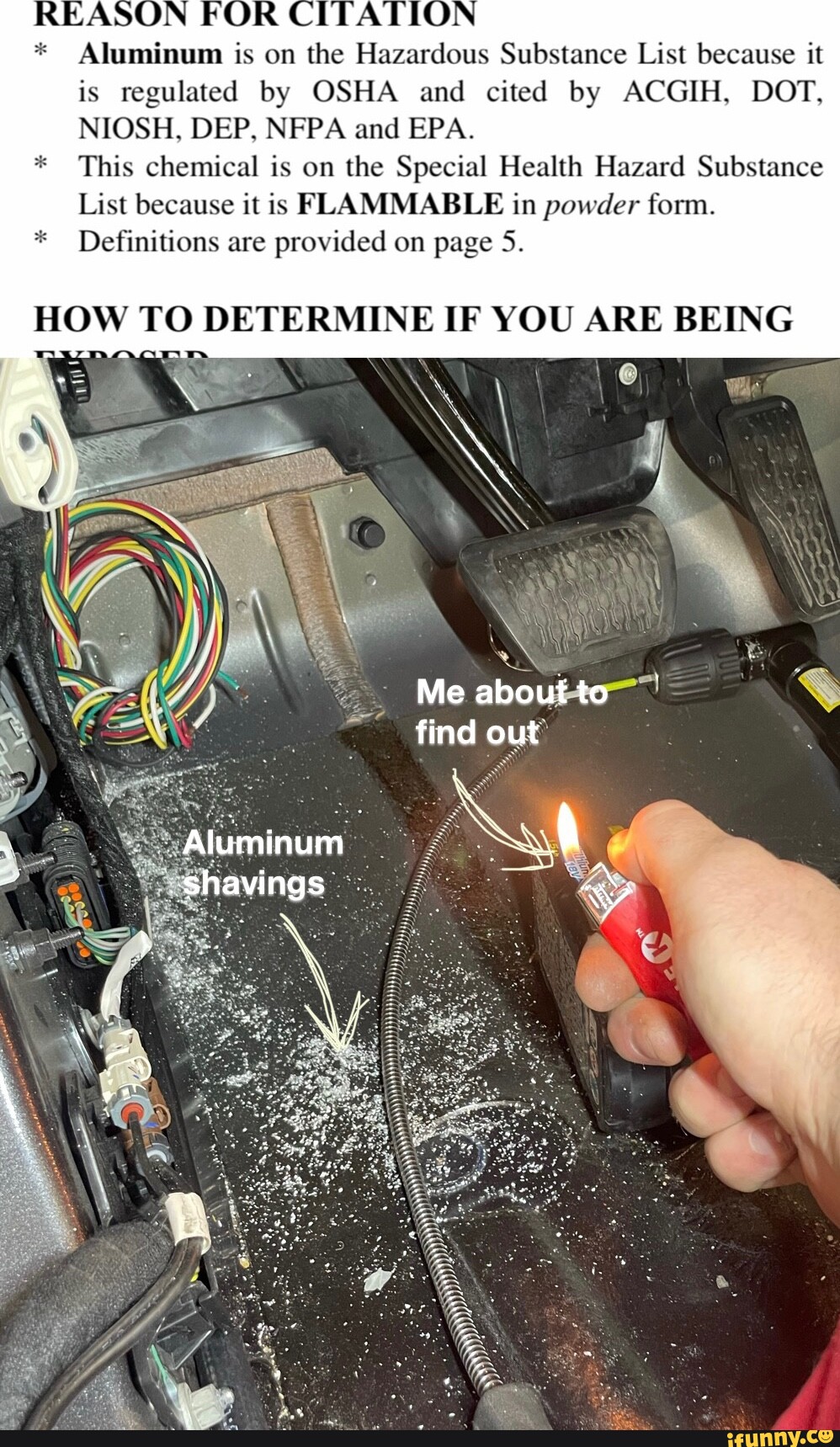 Aluminum is on the Hazardous Substance List because it is regulated by ...
