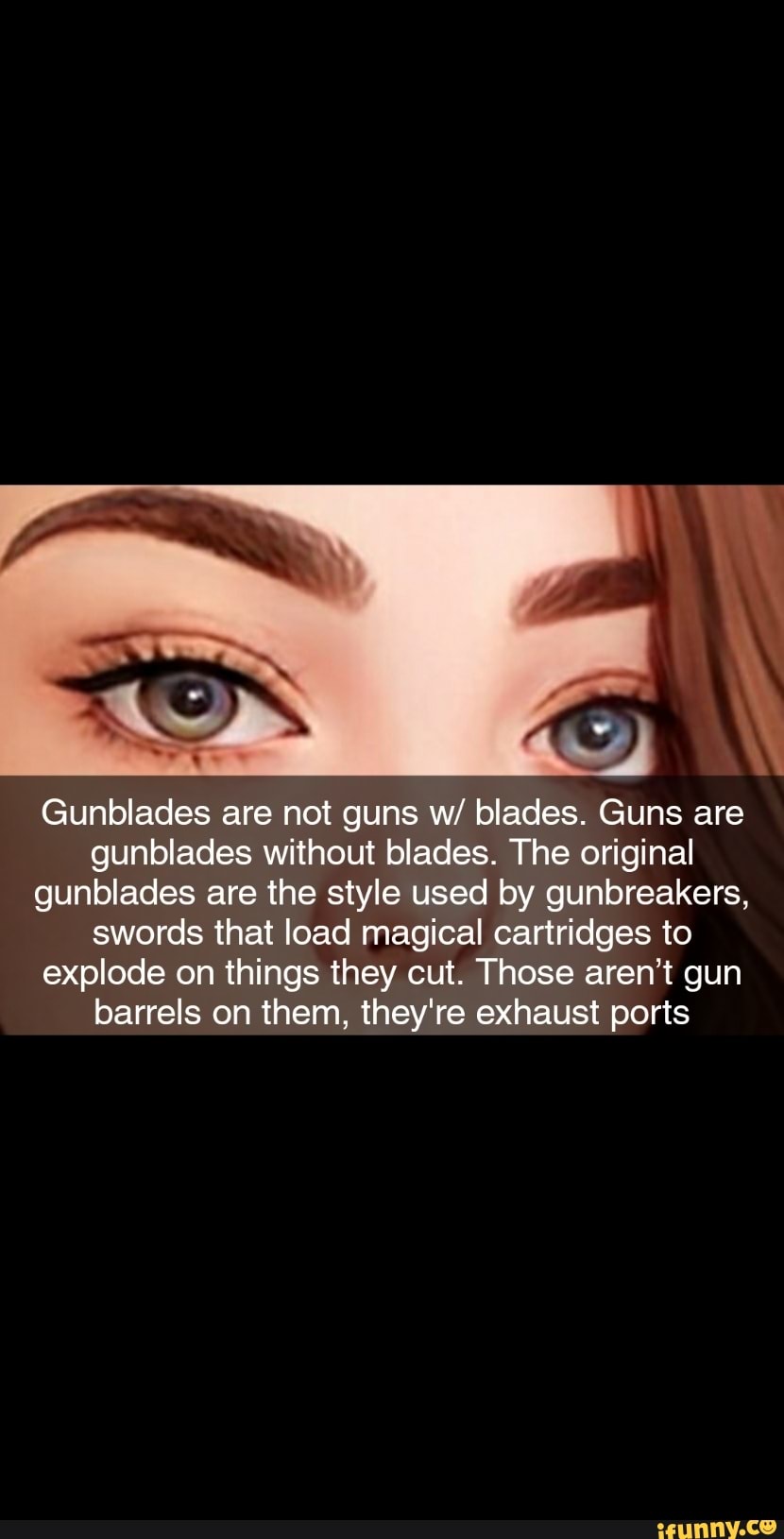 Gunblades are not guns w/ blades. Guns are gunblades without blades ...