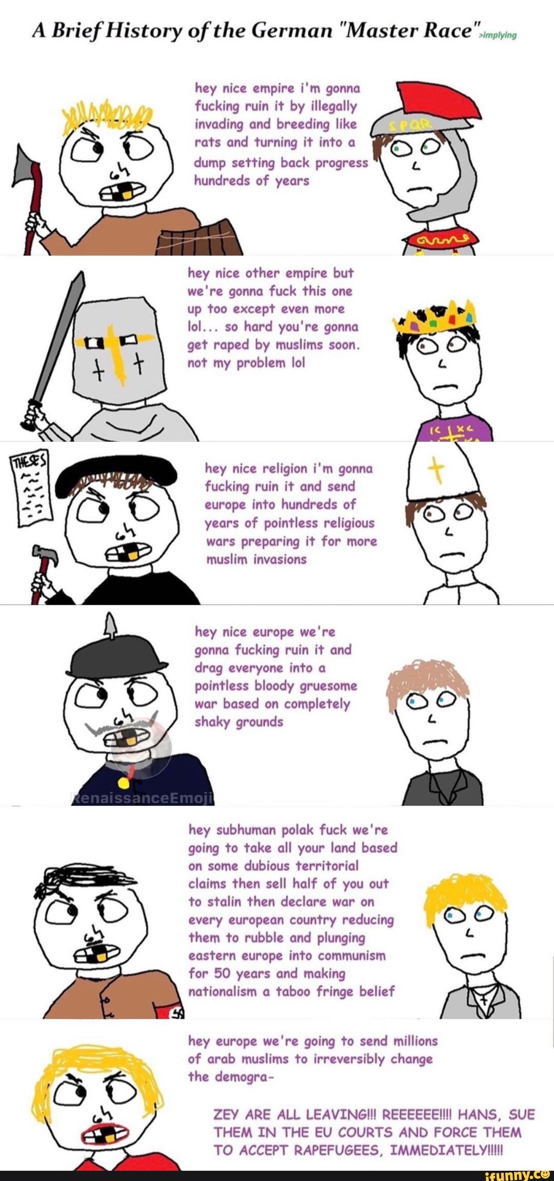 A Brief History of the German "Master Race hey nice empire i'm gonna ...