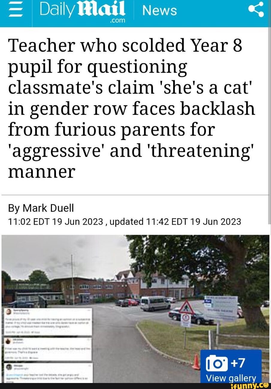 = Daily News Teacher who scolded Year 8 pupil for questioning classmate ...
