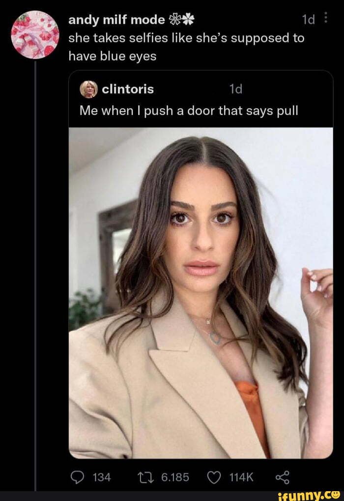 Andy Milf Mode She Takes Selfies Like Shes Supposed To Have Blue Eyes