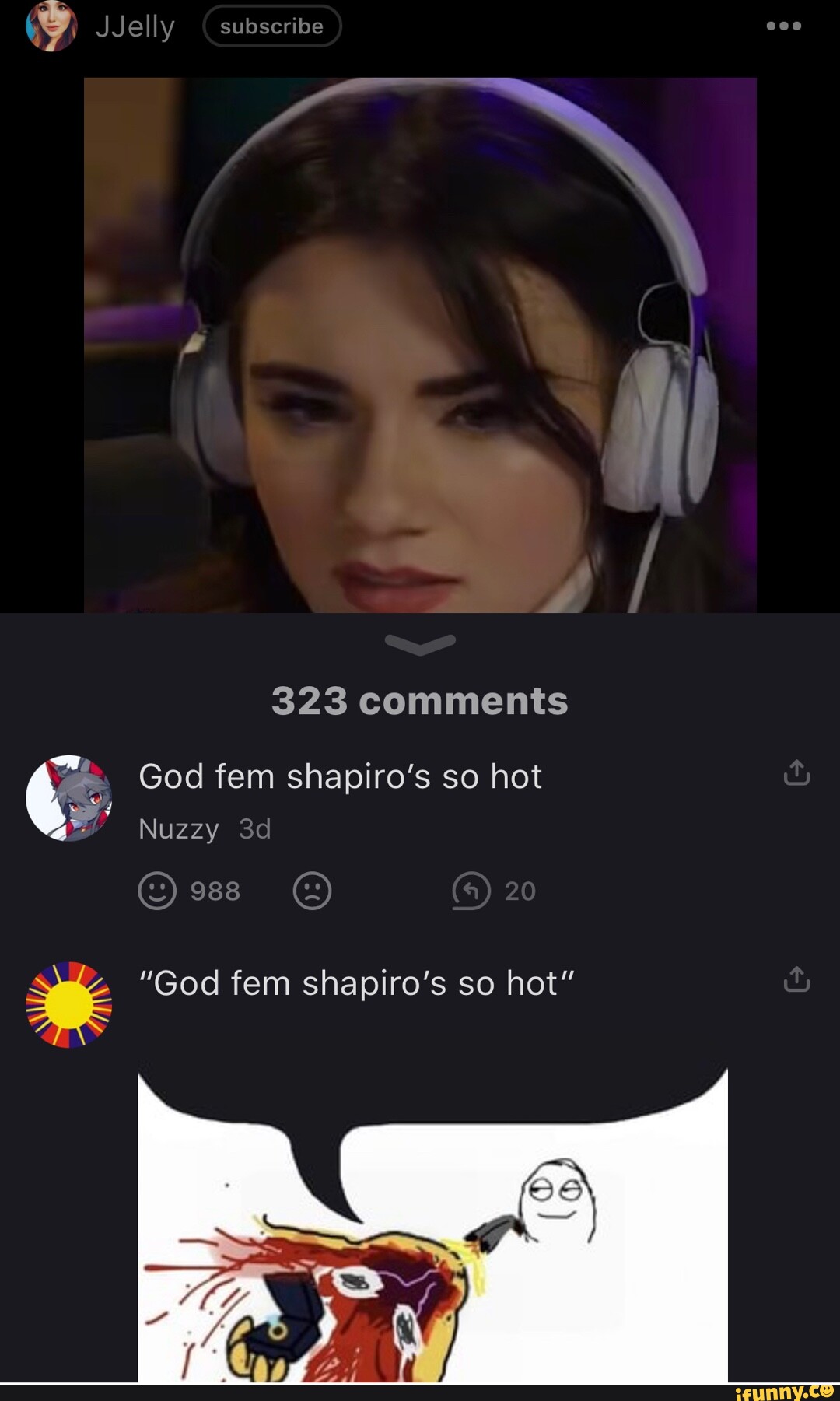 JJelly subseribe 323 comments God fem shapiro's so hot Nuzzy 988 20 ...