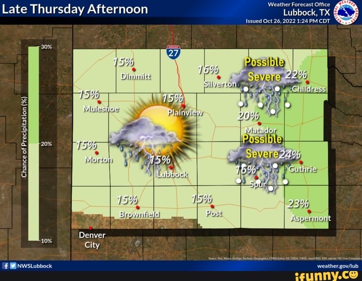 Lubbock, TX Issued Oct 26,2022 PM CDT Late Thursday Afternoon 'Weather ...