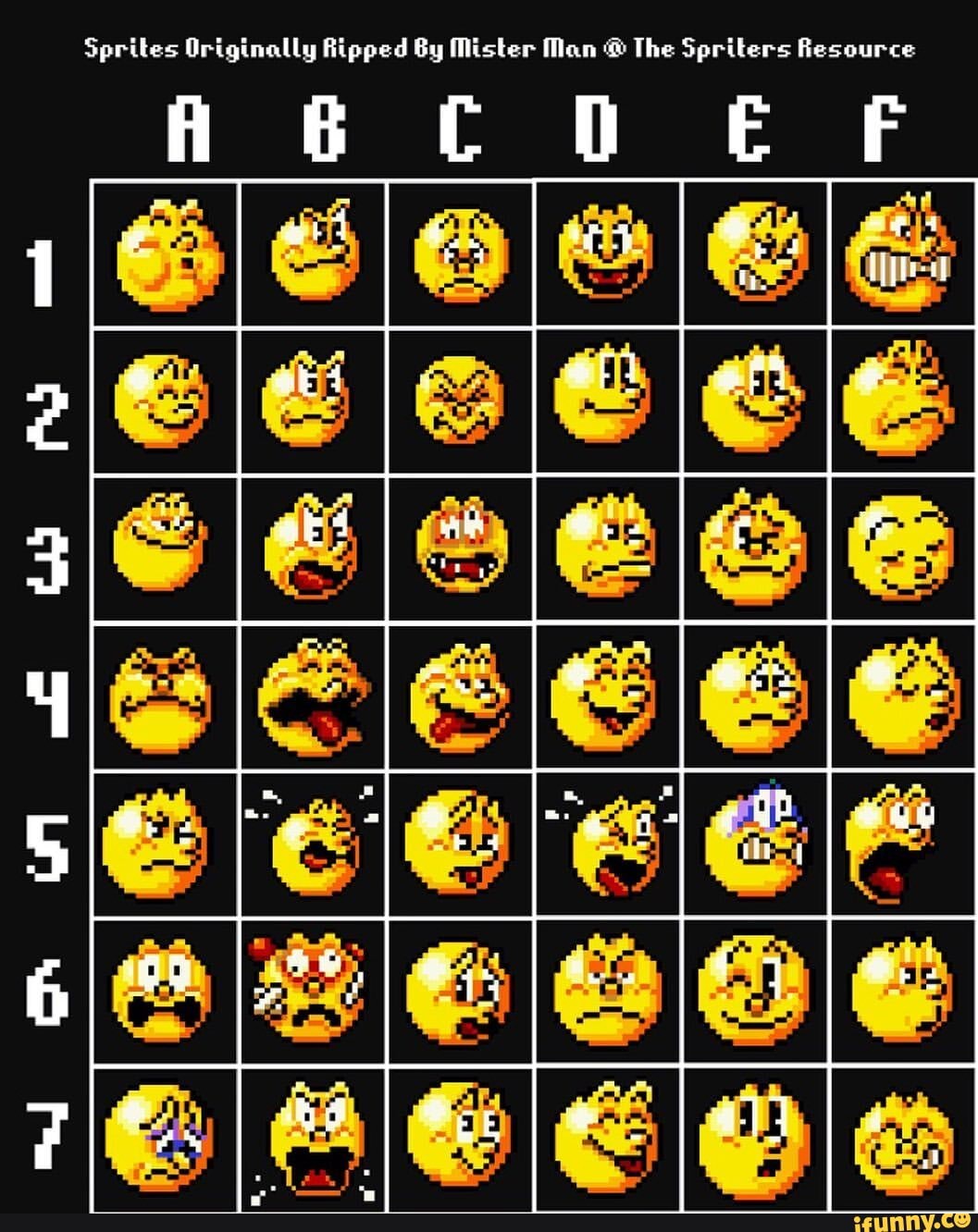 Sprites Originally Ripped By Mister Man @ The Spriters Resource ...