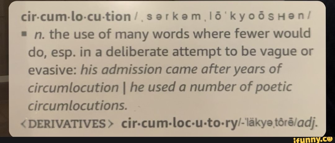 Circumlocution