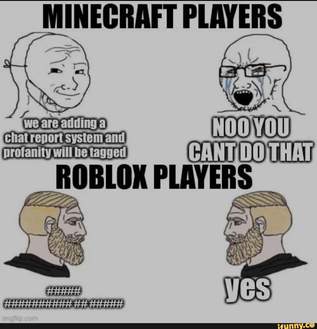 MINECRAFT PLAYERS we are adding a chat report system and (CANTDOTHAT ...