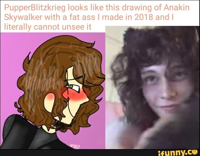 PupperBlitzkrieg looks like this drawing of Anakin Skywaiker with a fat ...