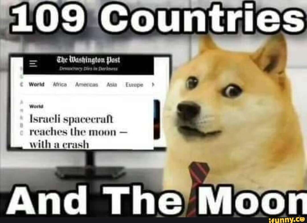 Wore 109 Countries Isracli spacecraft reaches the moon - with a crash ...