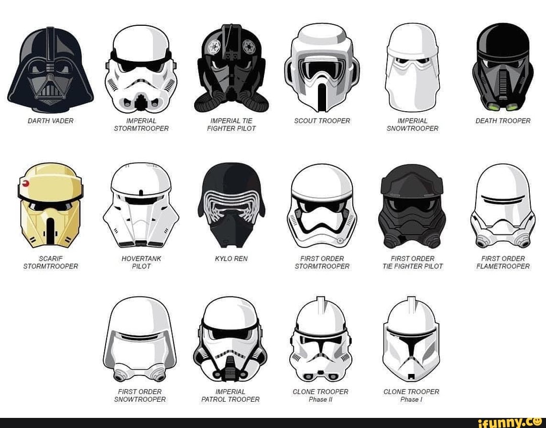DARTH VADER IMPERIAL IMPERIAL TIE SCOUT TROOPER IMPERIAL DEATH TROOPER ...