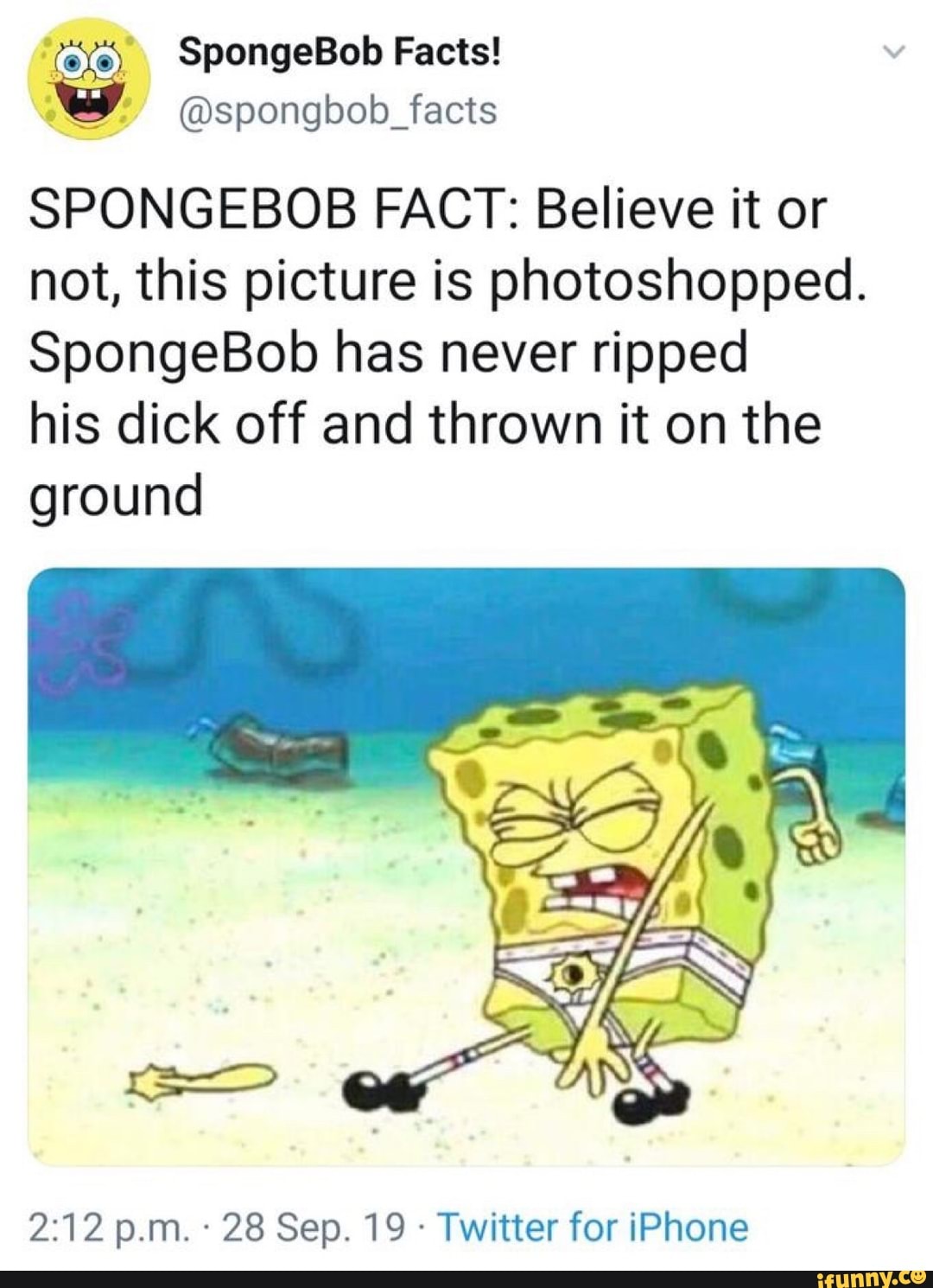 Lªvª Spongbobfacts Spongebob Fact Believe It Or Not This Picture Is Photoshopped