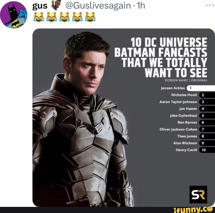 Gus @Guslivesagain th 10 DC UNIVERSE FANCASTS WANT TO SE - iFunny Brazil