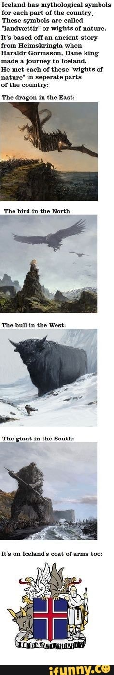 Iceland has mythological symbols for each part of the country, 'These ...