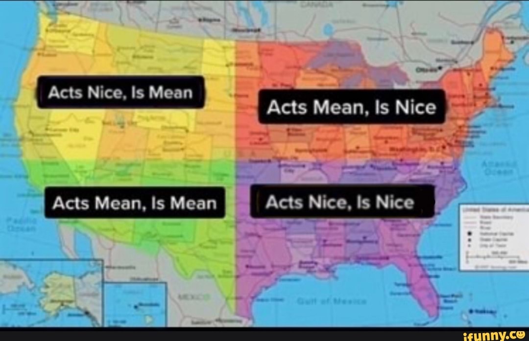 Acts Nice, Is Mean Acts Mean, Nice Mean, Is Nice Acts Mean, Mean I Aets ...