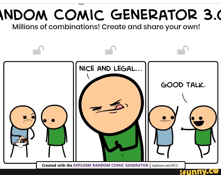 \NDOM COMIC GENERATOR 3. Millions of combinations! Create and share ...