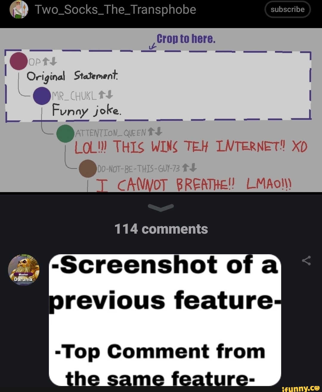 Two_Socks_The_Transphobe subscribe to here. Original Statement. I THIS ...