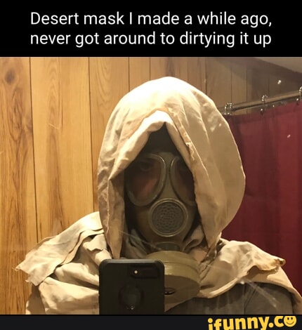 Desert mask I made a while ago, never got around to dirtying it up Wile ...