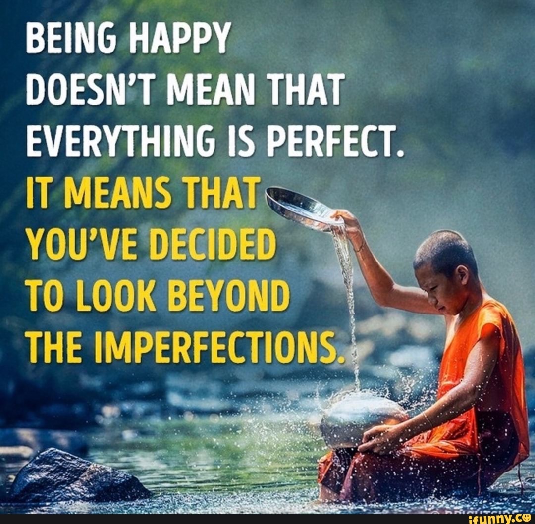 Being Happy Doesnt Mean That Everything Is Perfect
