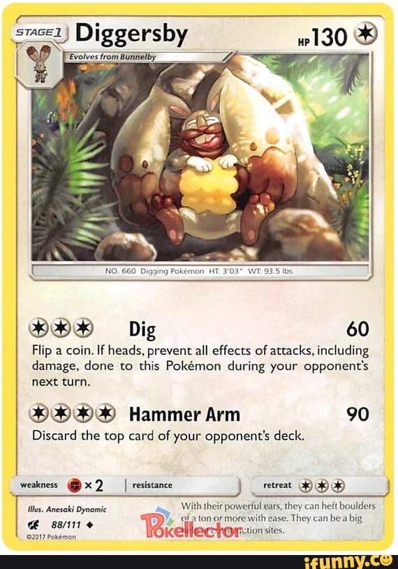 Diggershy w130 NO. 660 Digging Pokemon HT 303" WT 93.5 Ibs Dig 60 Flip ...