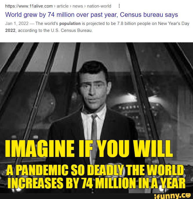 World grew by 74 million over past year, Census bureau says 2022 to ...