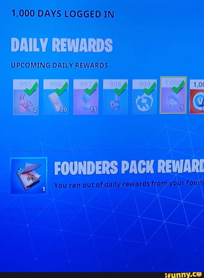 1,000 DAYS LOGGED IN DAILY REWARDS UPCOMING DAILY REWARDS 20 Al ...