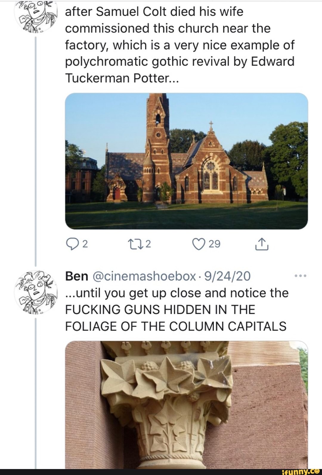 =I after Samuel Colt died his wife commissioned this church near the ...