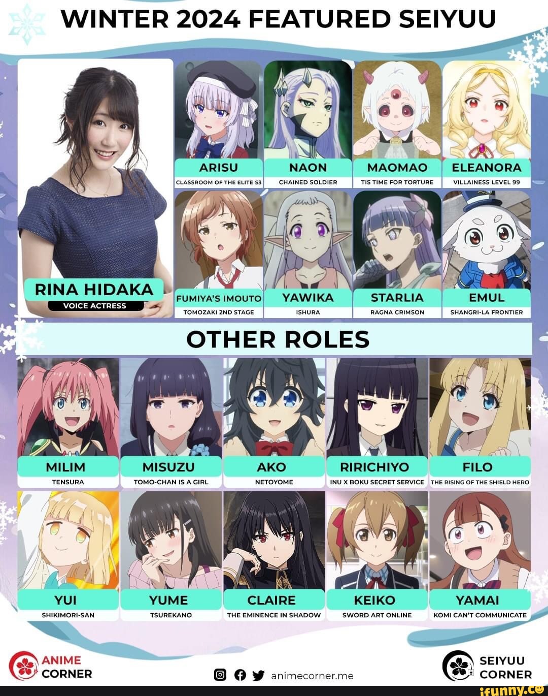 WINTER 2024 FEATURED SEIYUU MAOMAO TIS TIME FOR TORTURE STARLIA RAGNA ...