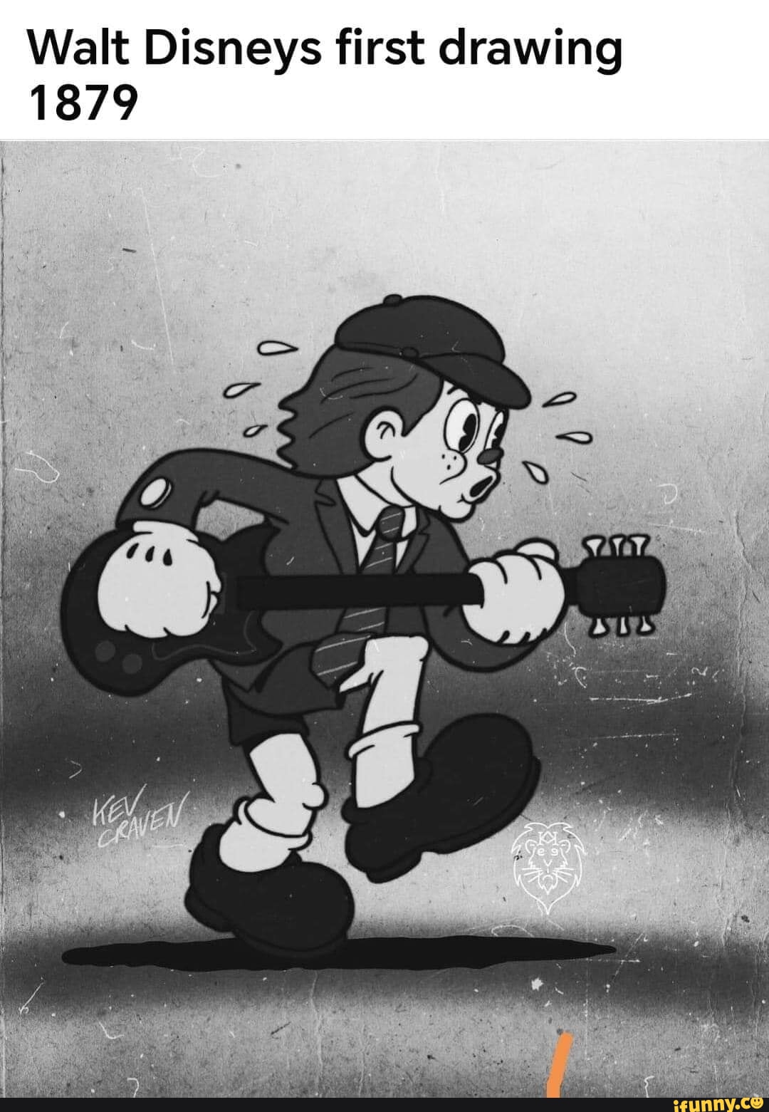 Walt Disneys first drawing 1879 - iFunny Brazil