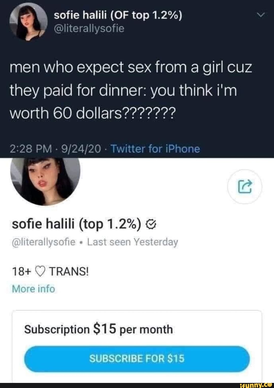 ) sofie halili (OF literallysofie top 1.2%) @literallysofie men who ...