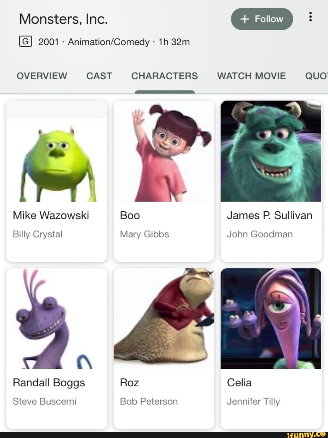 Billy Crystal Mike Wazowski