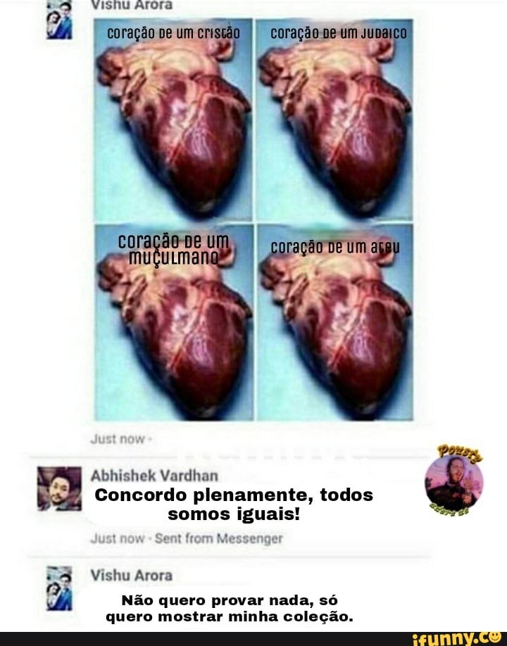Vishu Arora coração De Coração Abhishek Vardhan Concordo plenamente ...