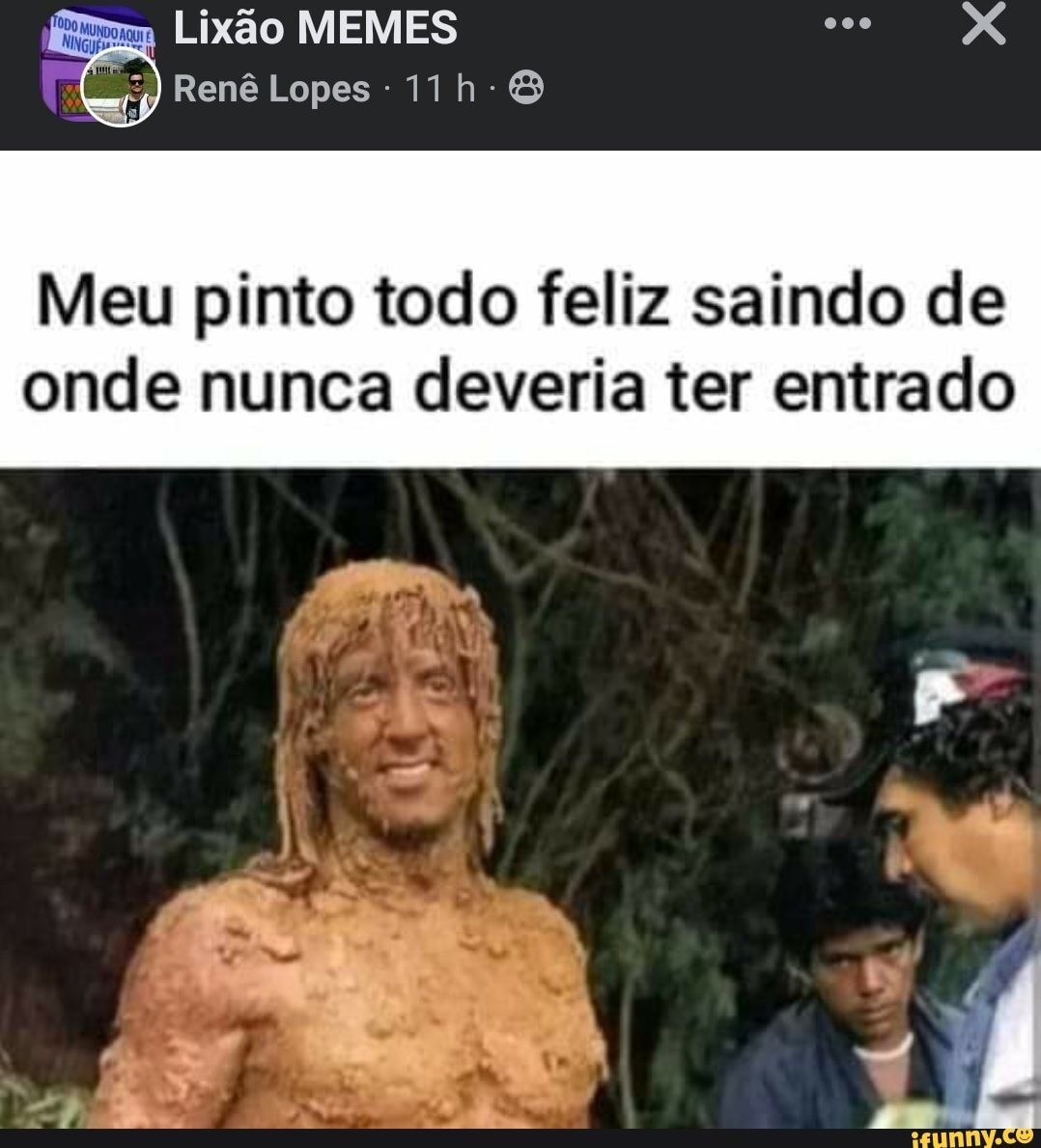 Lixão MEMES Renê Lopes 11h-8 Meu pinto todo feliz saindo de onde nunca ...