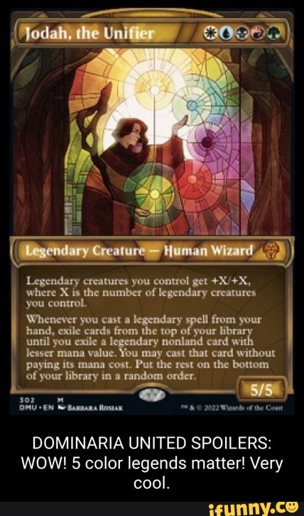 The Un Legendary Creature Human Wizard Legendary creatures you control ...