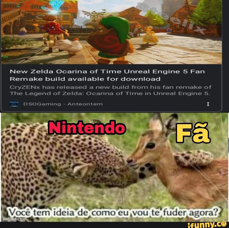 New Zelda Ocarina of Time Unreal Engine 5 Fan Remake build available ...