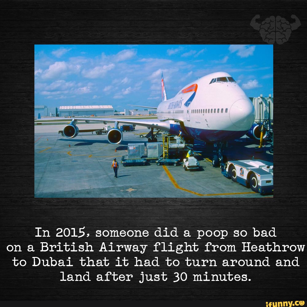In 2015, someone did a poop so bad on a British Airway flight from ...