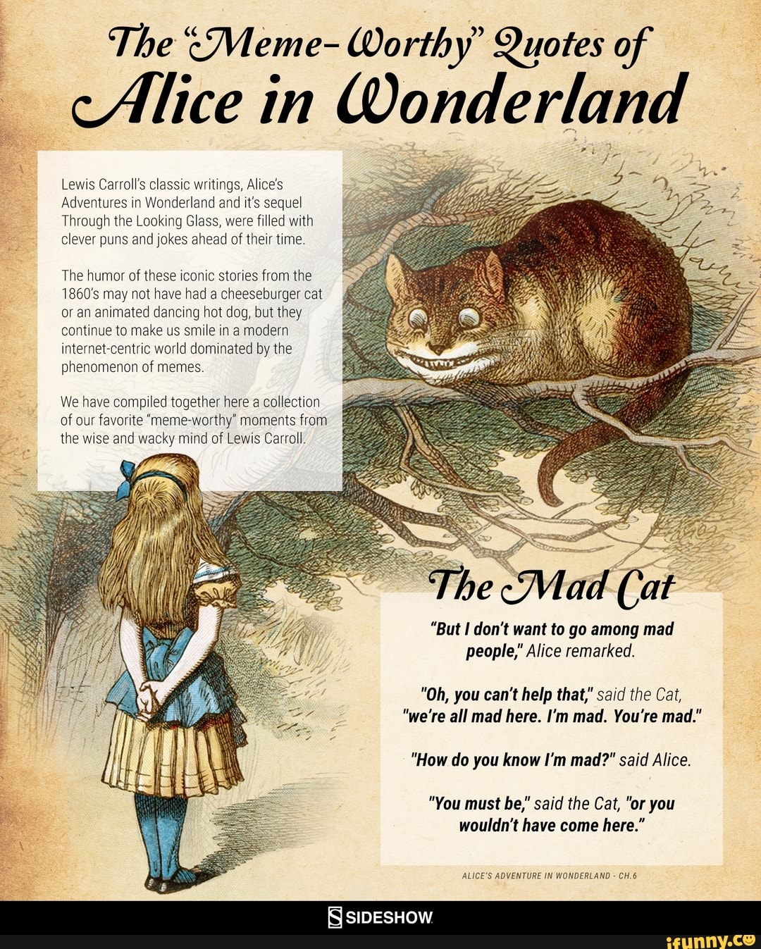 The "Meme- Worthy' Quotes of Alice in Wonderland Lewis Carroll's ...