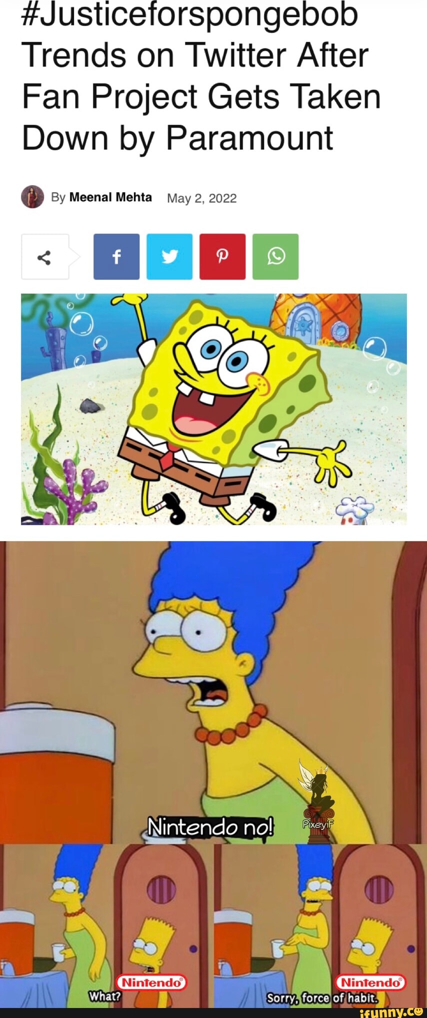 Usticeforspongebob Trends on Twitter After Fan Project Gets Taken Down ...