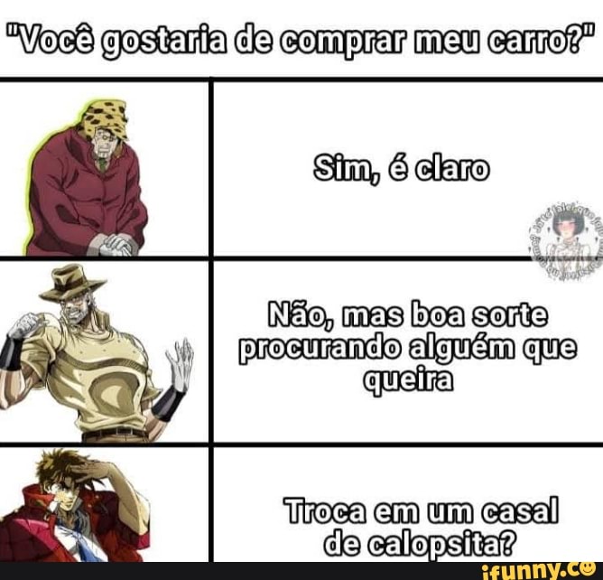 Gastaria Você de comprar mem Sim, elguêm que queira Troca em um casal ...