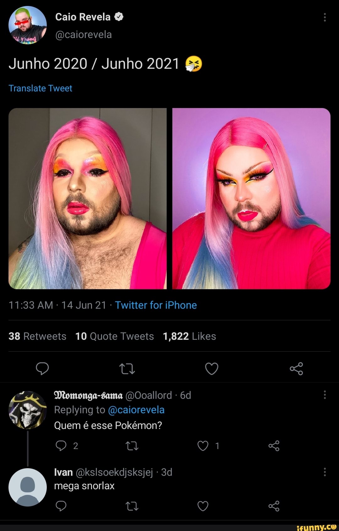 EM Caio Revela & Junho 2020 / Junho 2021 Translate Tweet AM 14 Jun 21 ...