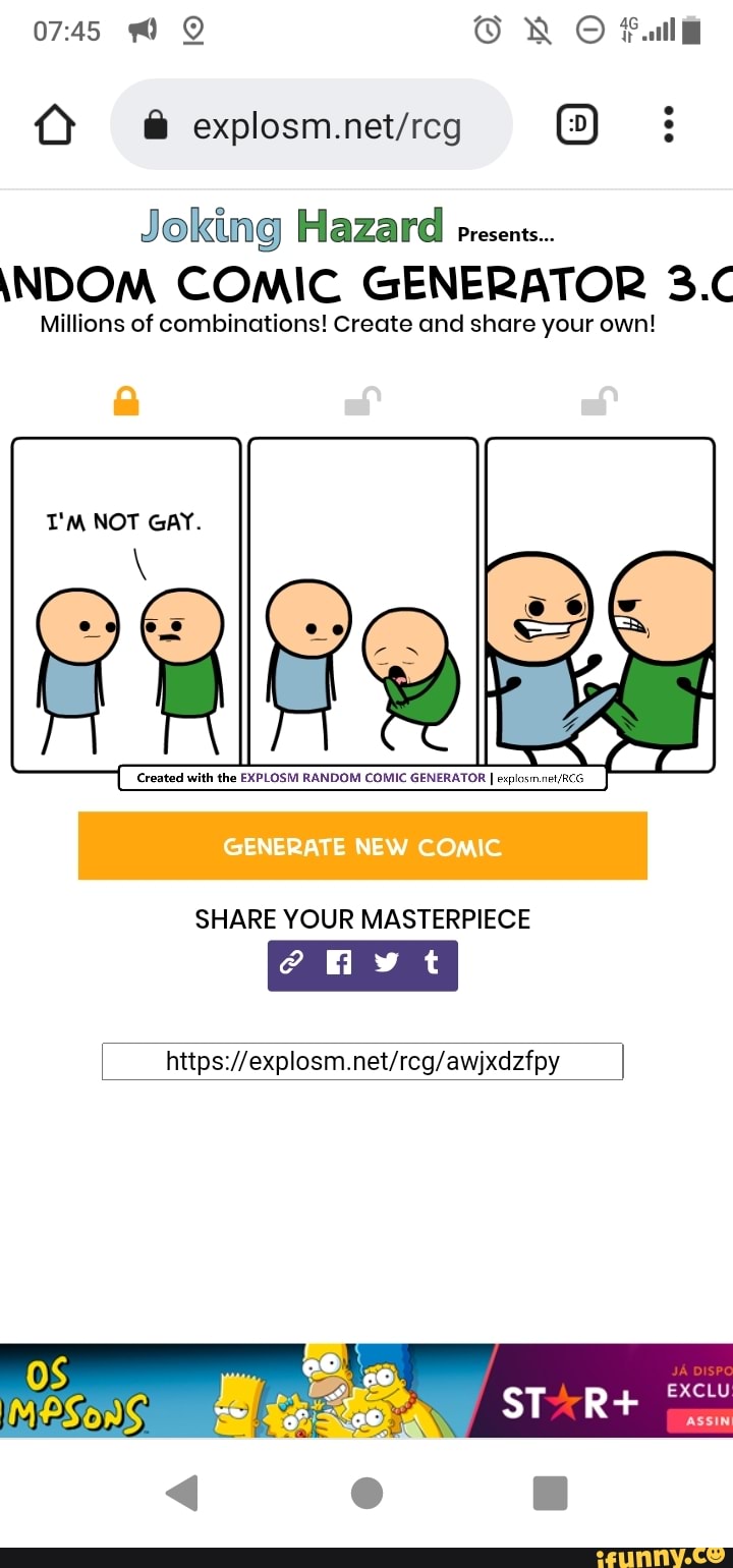 Joking Hazard Presents... \NDOM COMIC GENERATOR Millions of ...