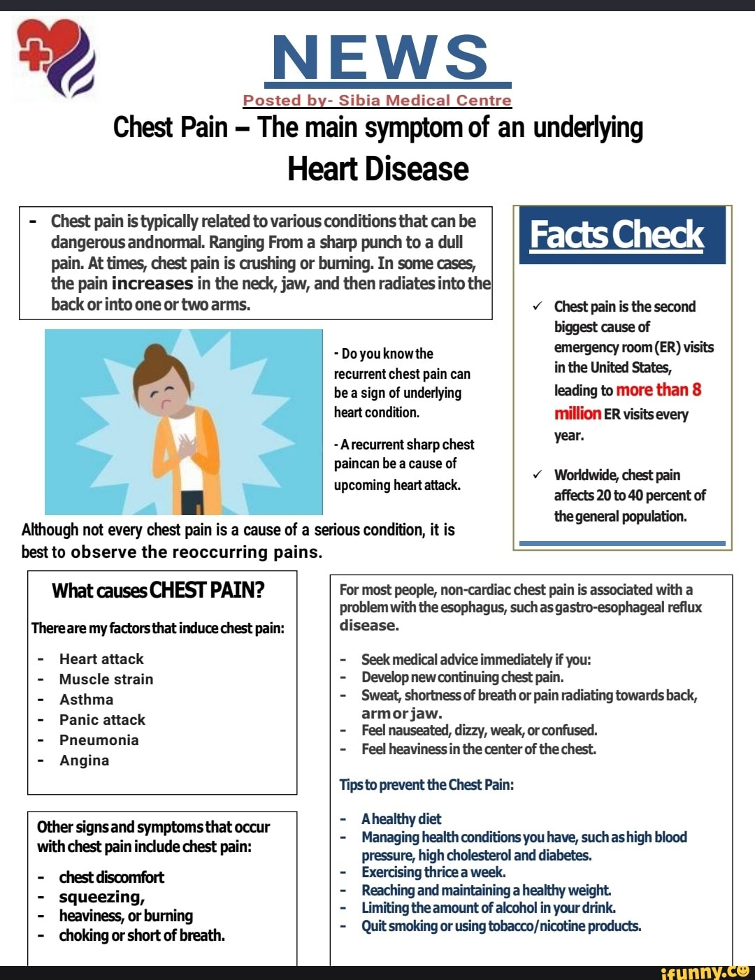 Healthy News - NEWS Posted by- Medical Centre Chest Pain The main ...