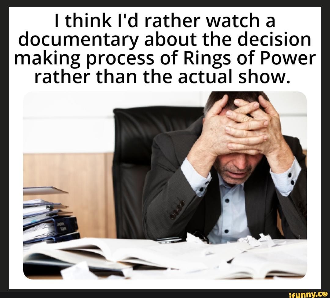 Think I'd rather watch a documentary about the decision making process ...